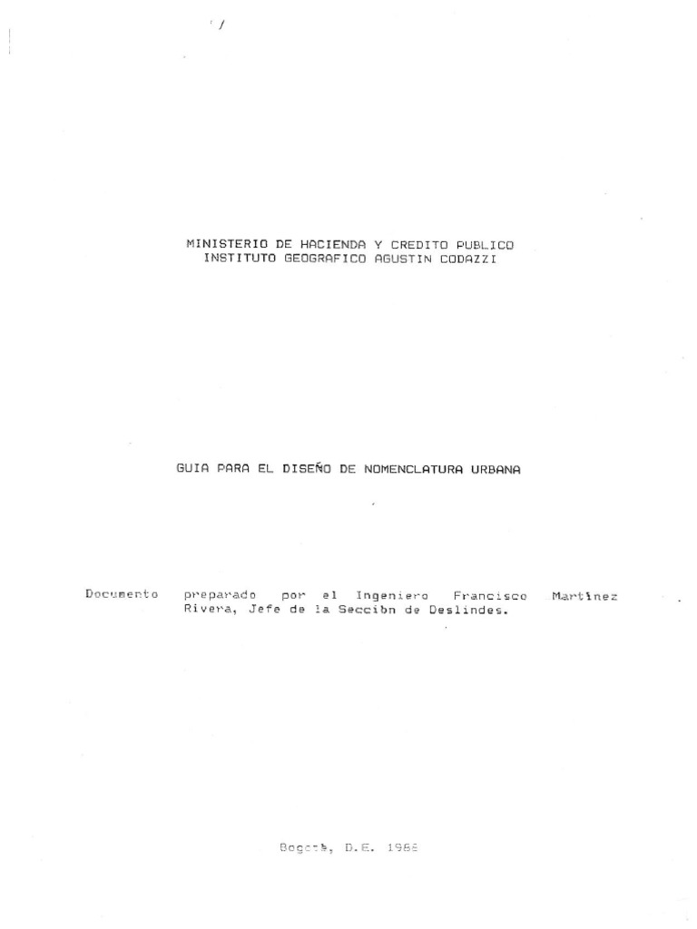 Nomenclatura IGAC | PDF