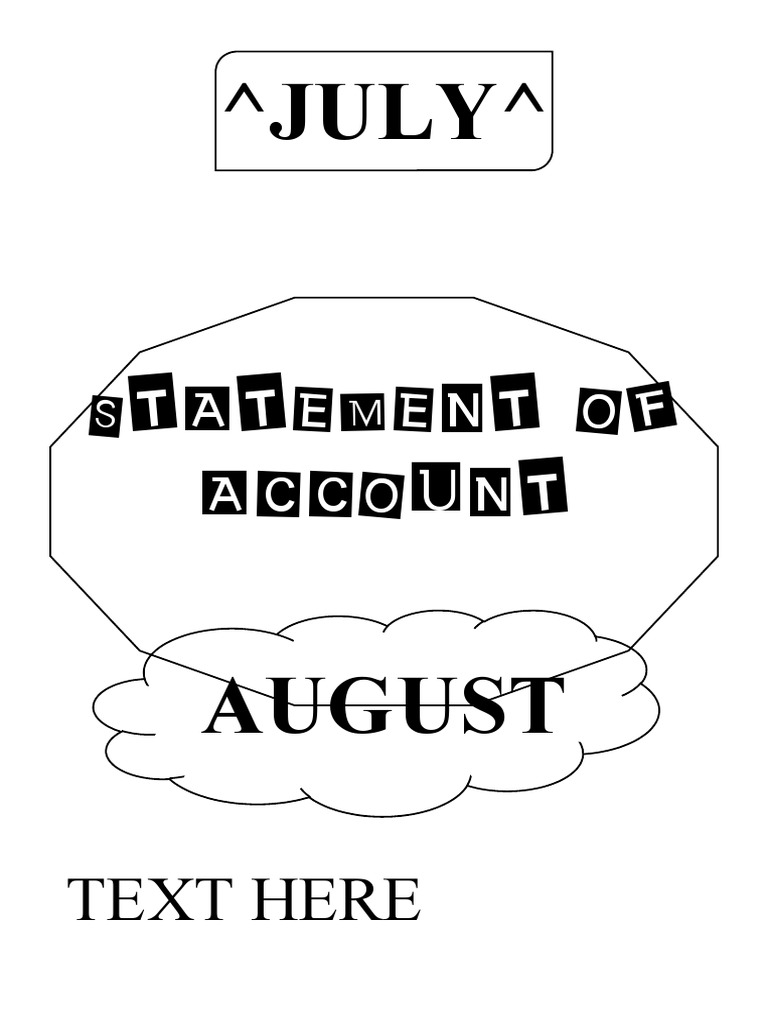 JULY : Statement of Account | PDF