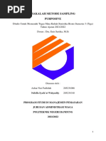 Purposive Sampling | PDF