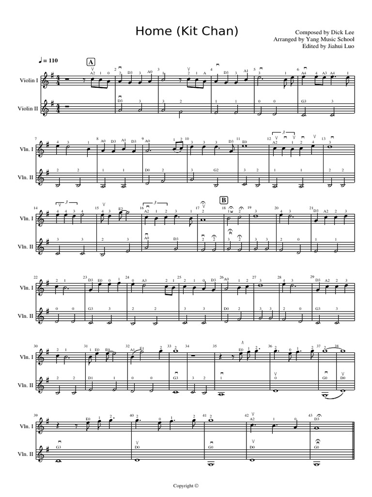 Home Kit Chan 2violins | PDF