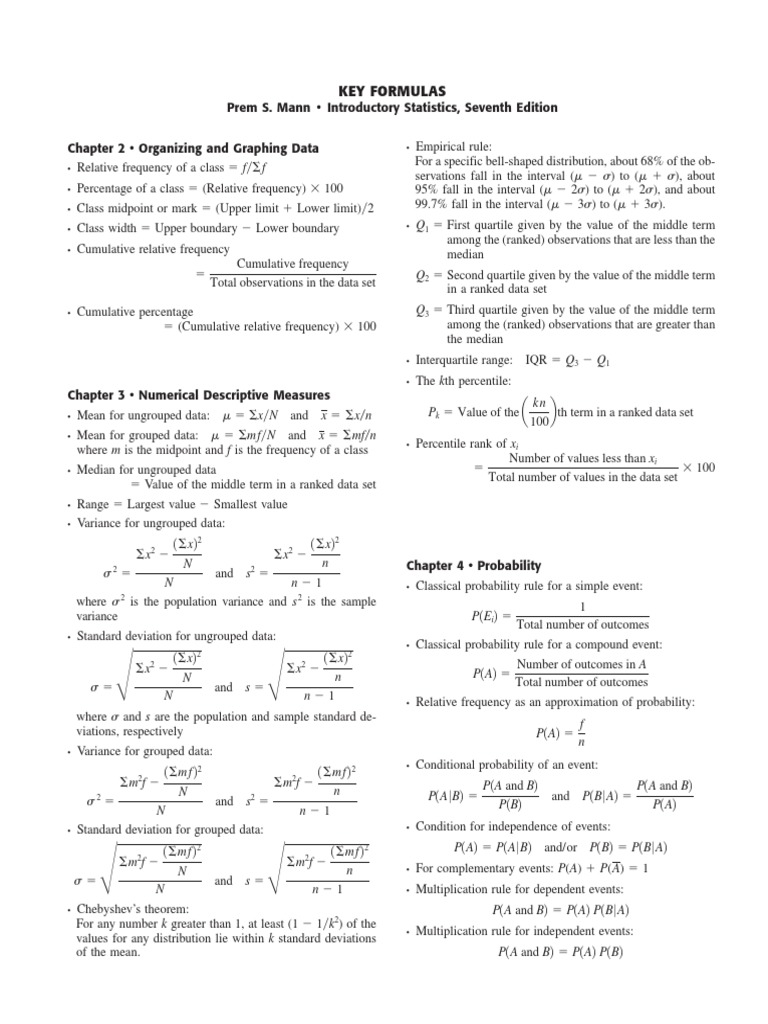 Prem S. Mann - Introductory Statistics, Seventh Edition | PDF ...