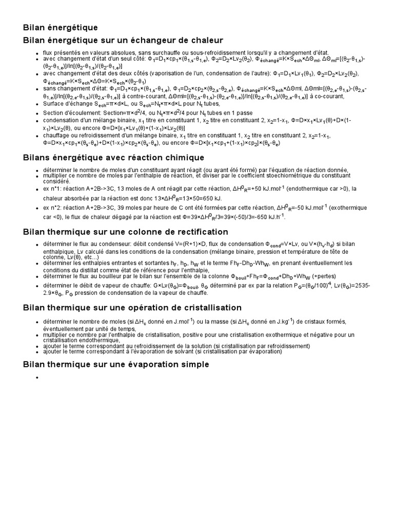Bilan énergétique des réactions chimiques | PDF | Réactions chimiques ...
