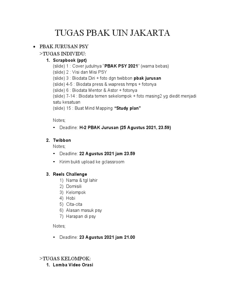 Tugas Pbak Uin Jakarta | PDF | Seni