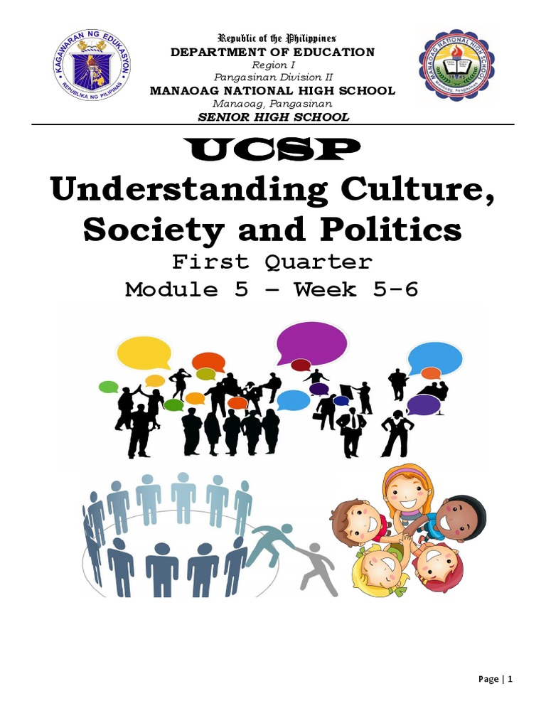 Understanding Culture, Society and Politics: First Quarter Module 5 ...
