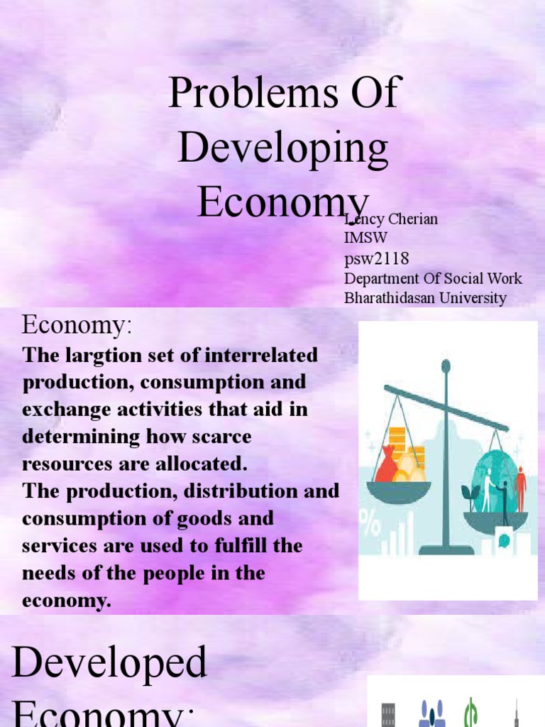 Problems of Developing Economy | PDF | Developing Country | Economies