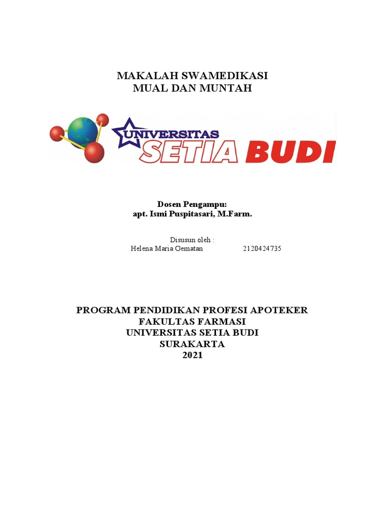 Swamedikasi untuk Mual dan Muntah | PDF