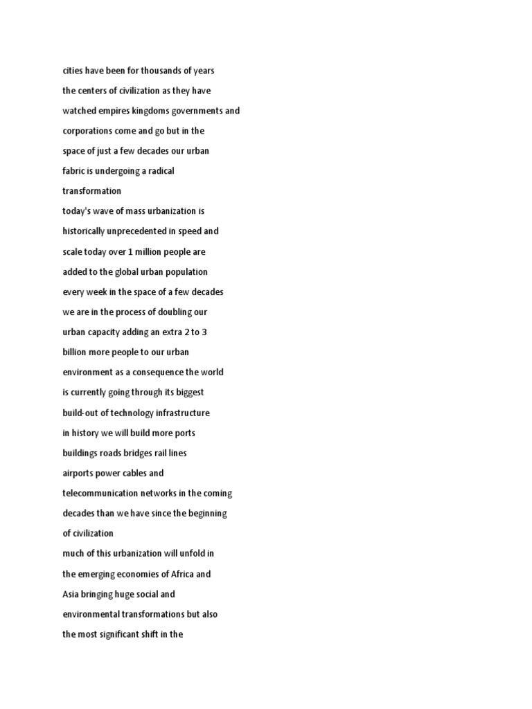 Urban Networks: Transforming Global Connectivity | PDF | Economies | City