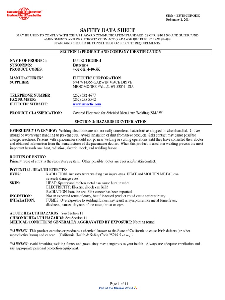 4 EUTECTRODE#US En#99006#1,0 | PDF | Welding | Construction