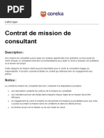 Modèle de lettre de mission professionnelle | PDF | Affaires | Droit