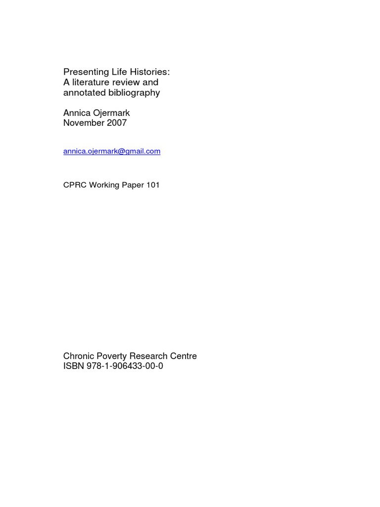 Life History Narrative | PDF | Narrative | Qualitative Research