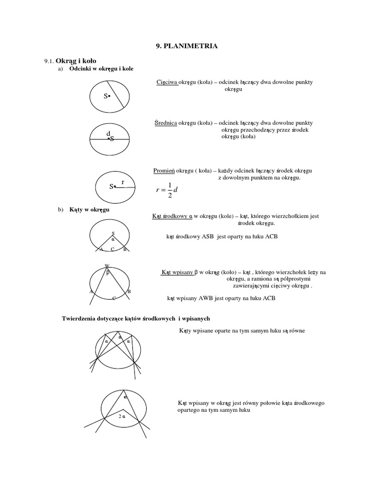 Planimetria - Teoria | PDF