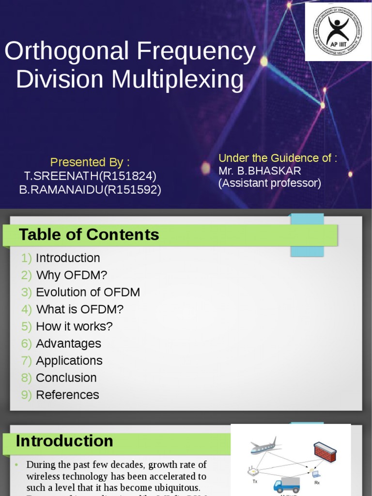 Orthogonal Frequency Division Multiplexing: Presented by | PDF ...
