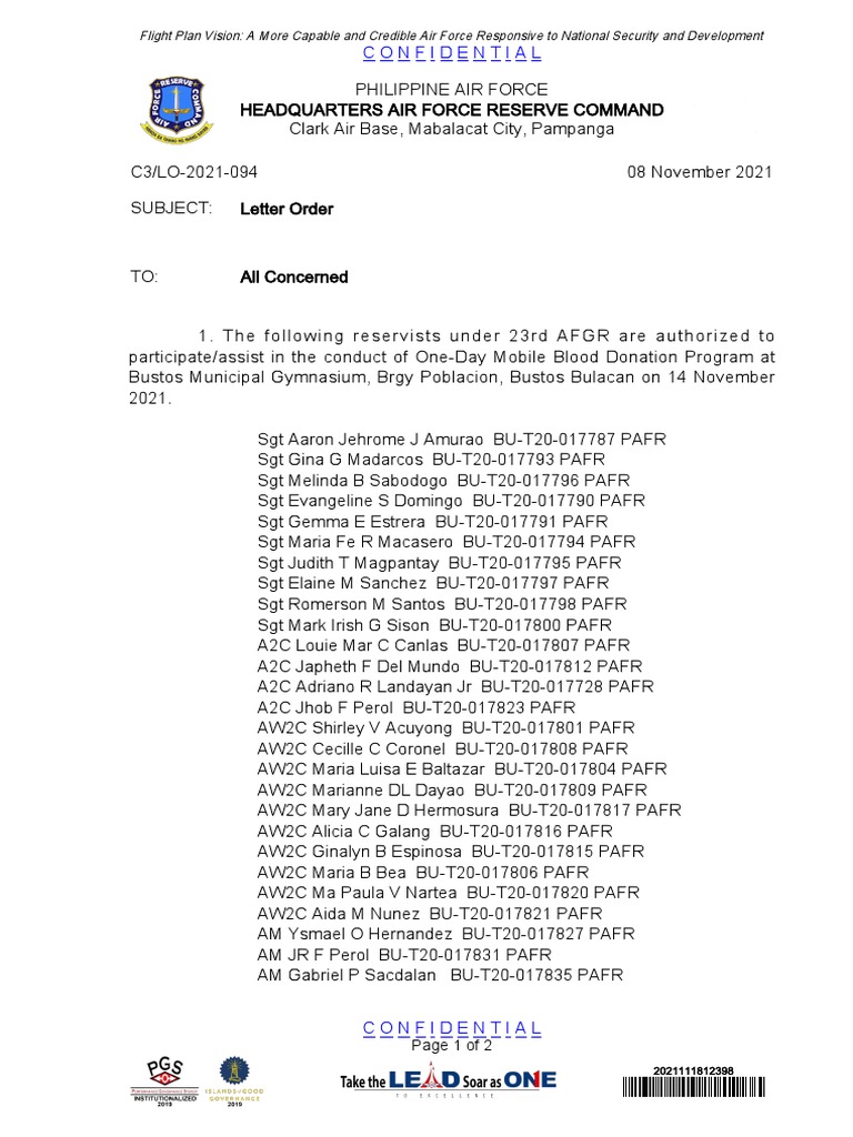 Confidential: Flight Plan Vision: A More Capable and Credible Air Force ...