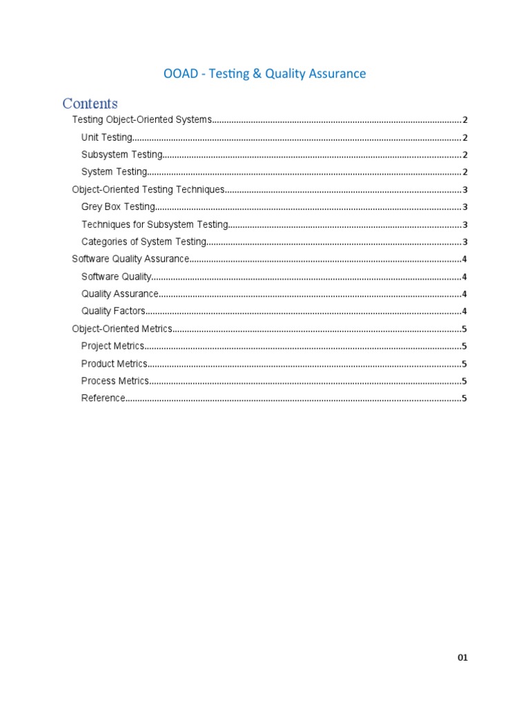 Object Oriented Analysis and Design | PDF | Class (Computer Programming ...