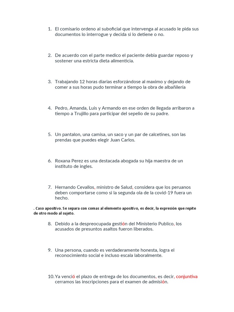 Tildes, Comas, Redaccion Periodistica Claudia | PDF