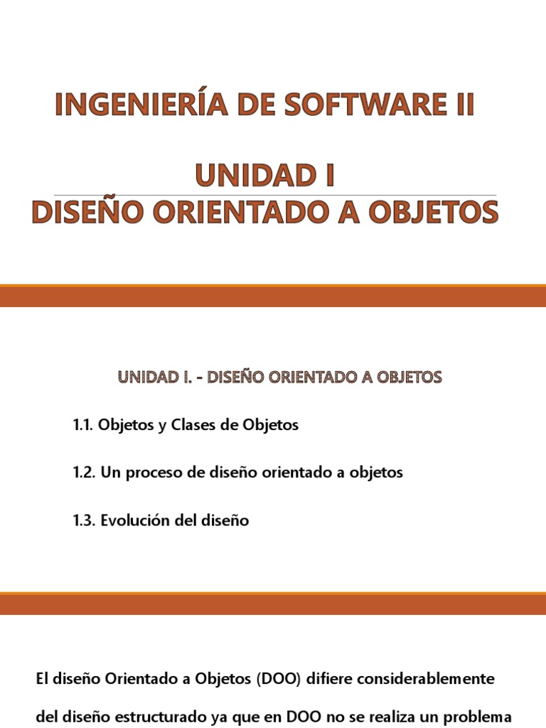 Ingenieria de Software II Diseño Orientado A Objetos | PDF | Software | Ingeniería de software