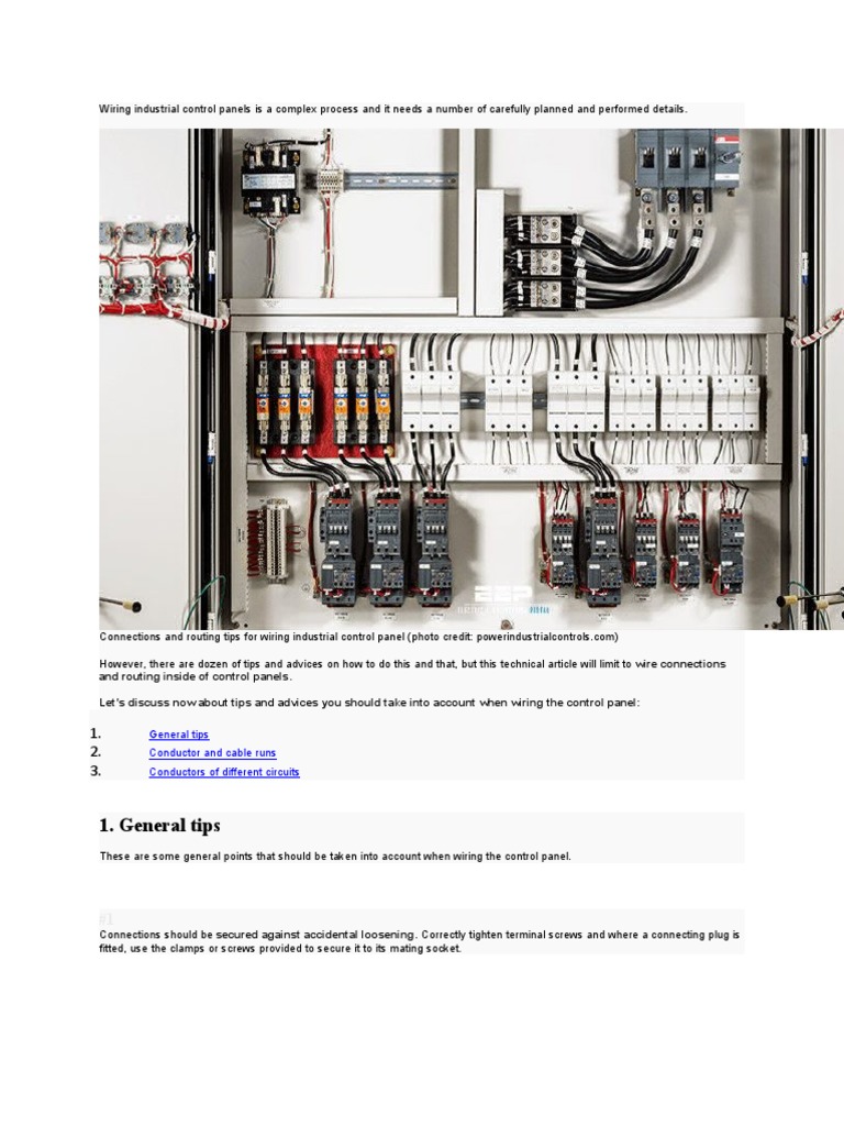 Industrial Panel Board | Download Free PDF | Electrical Connector ...