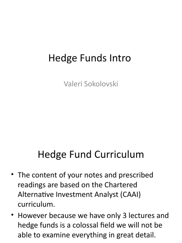 Hedge Funds | PDF | Hedge Fund | Long Term Capital Management