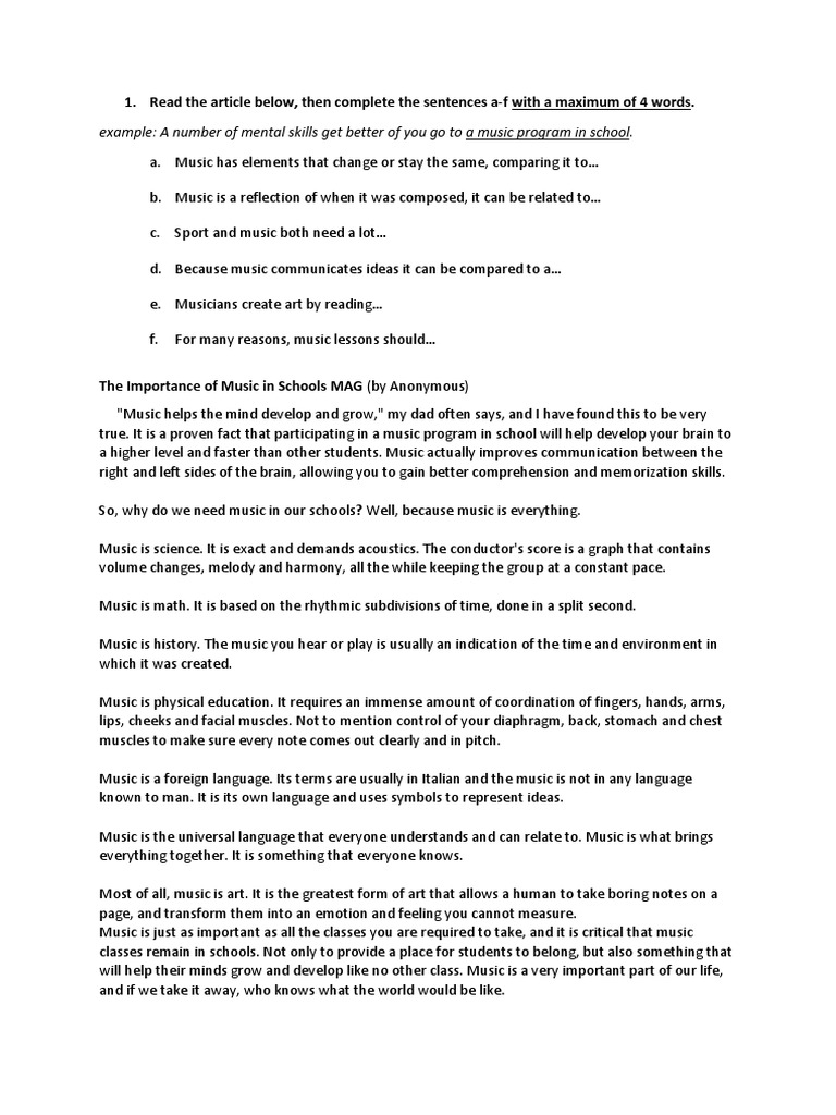 AN3 Self-Study Reading Comprehension | PDF | Communication ...