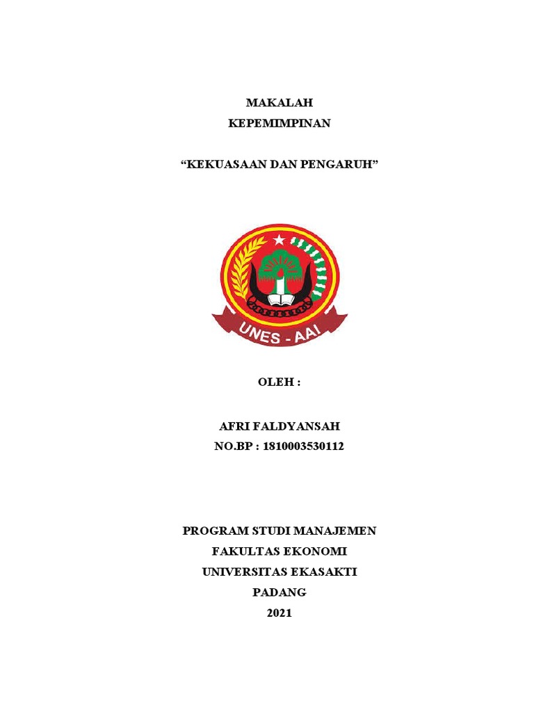 Kekuasaan dan Pengaruh dalam Kepemimpinan | PDF | Karier & Perkembangan