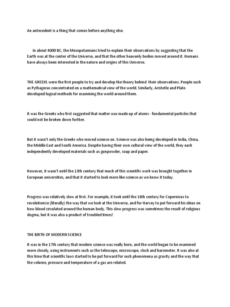 STS M1 | Download Free PDF | Science | History Of Science