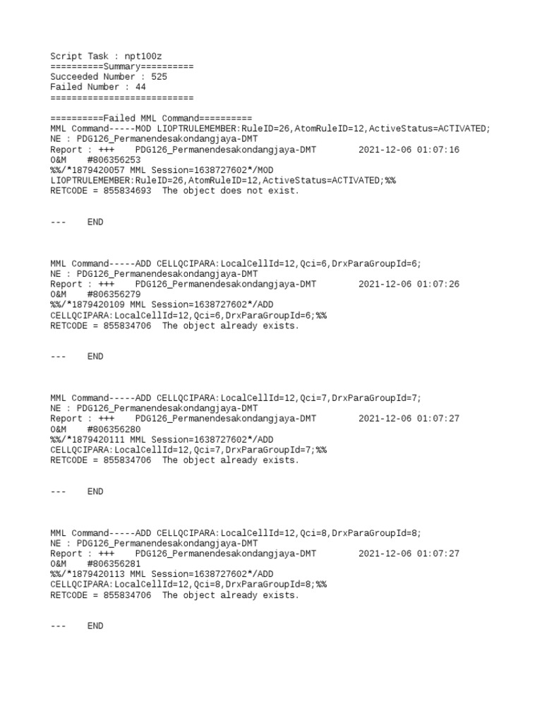 MML Task Result npt100z 20211206 010628 | PDF | Technology & Engineering