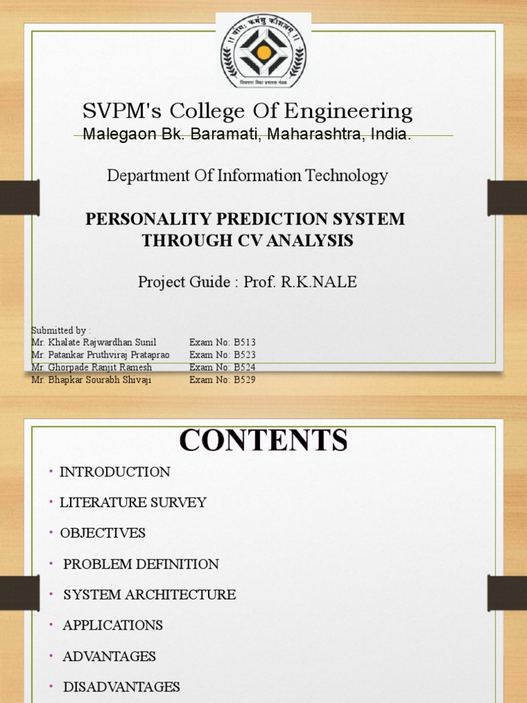 Personality Prediction Phase I | PDF | Social Networking Service ...