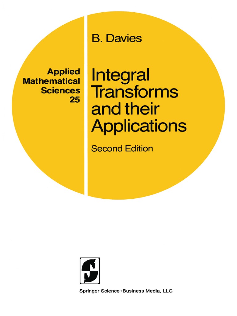 Integral Transforms and Their Applications | PDF | Integral | Equations