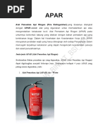 Panduan Lengkap APAR Powder | PDF