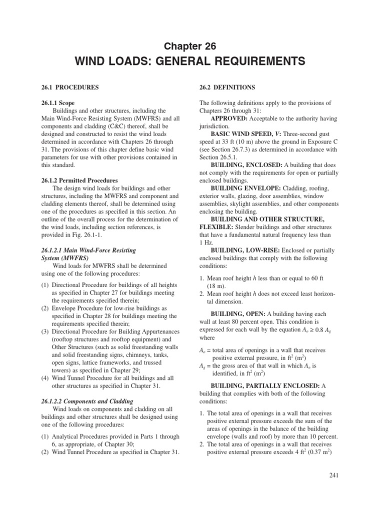 ASCE 7-10 Chapter 26 | PDF | Wind Speed | Wound
