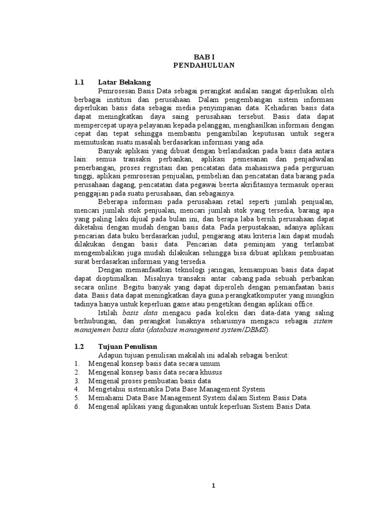 Konsep Basis Data | PDF