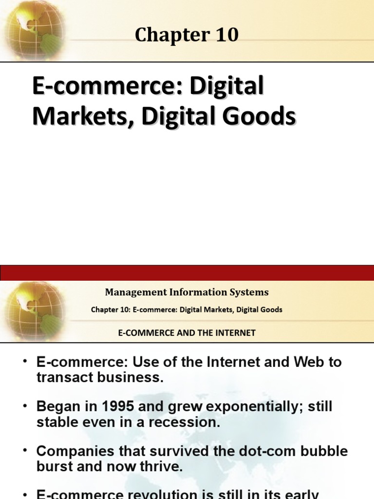E-Commerce: Digital Markets, Digital Goods | PDF | E Commerce | Internet