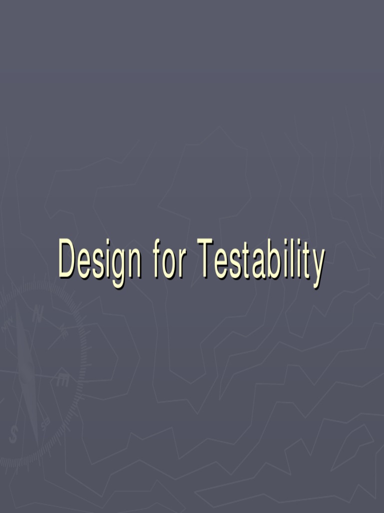 Design For Testing | PDF | Computer Hardware | Design