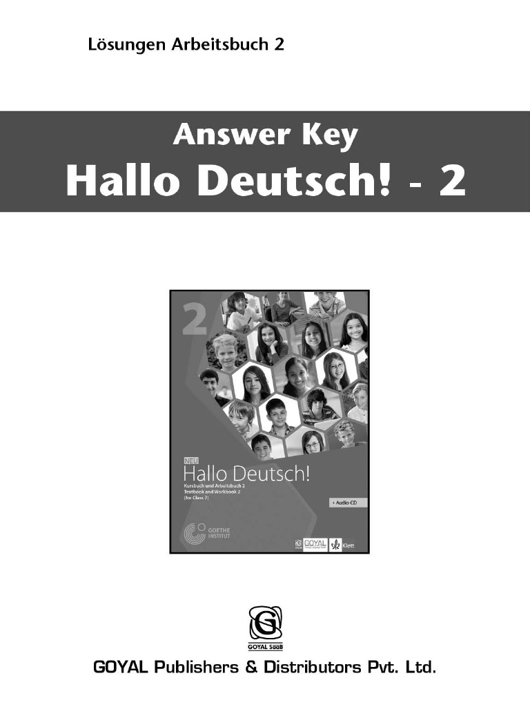 Hallo Deutsch 2 AB Solution Modul-3 | PDF