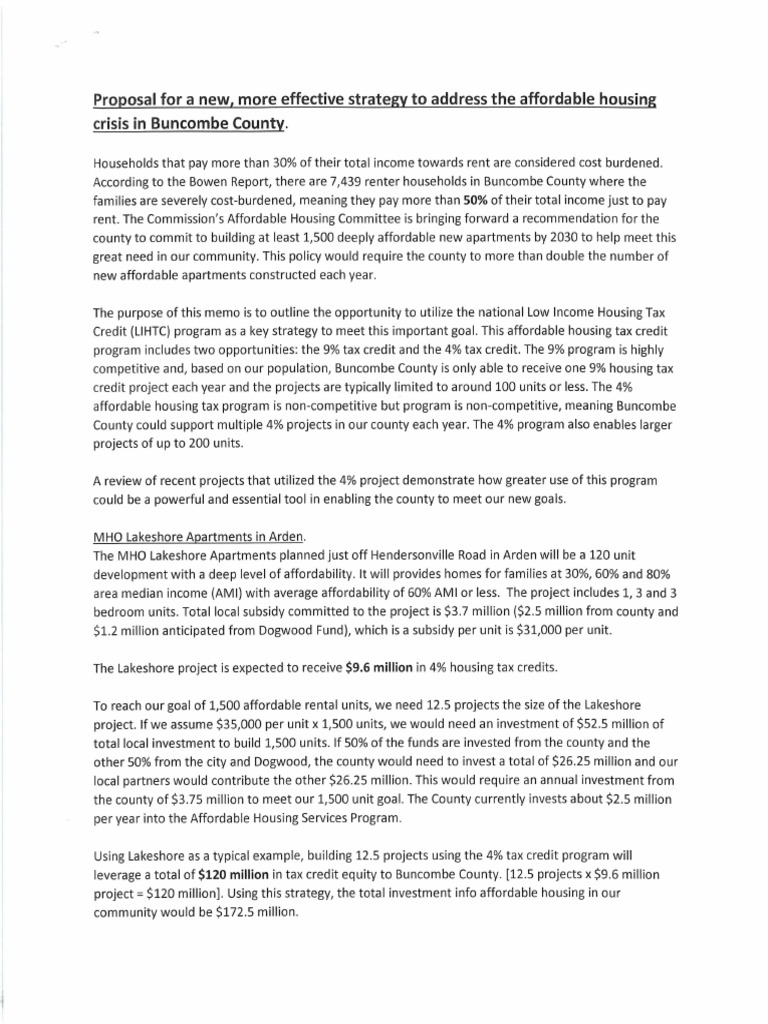 Newman Affordable Housing Proposal | PDF | Affordable Housing | Taxes