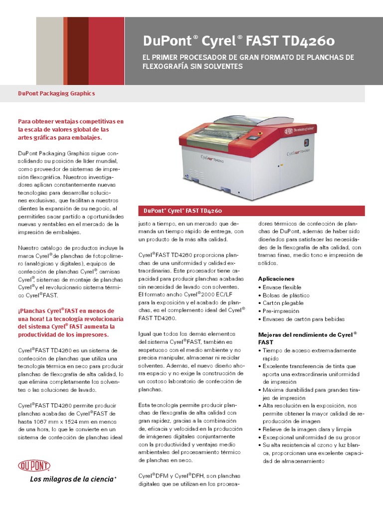Dupont Cyrel Fast TD 4260 | PDF