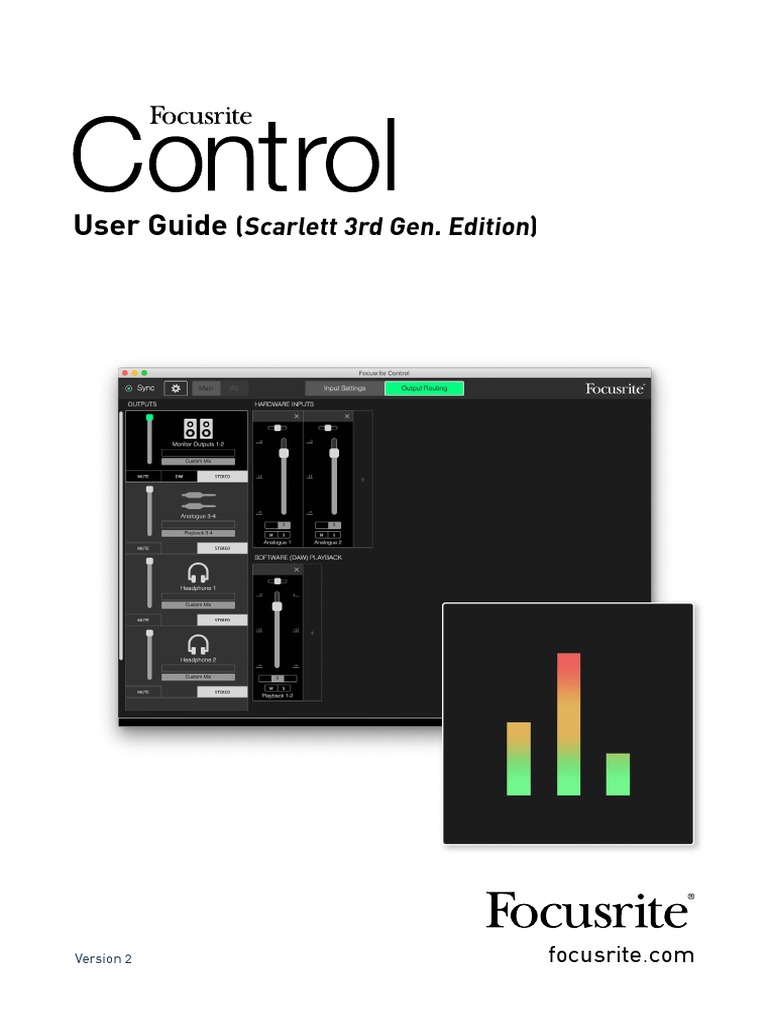 Focusrite Control Scarlett 3rd Gen User Guide v2 | PDF | Input/Output | Audio Engineering