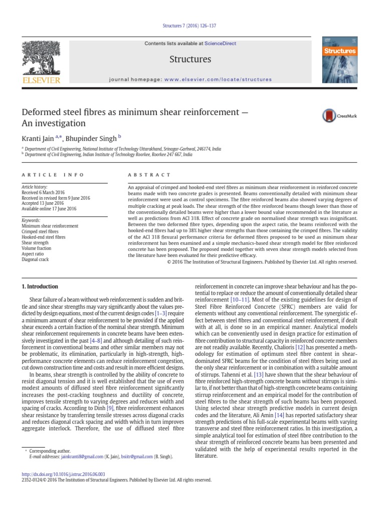Structures: Kranti Jain, Bhupinder Singh | PDF | Strength Of Materials ...