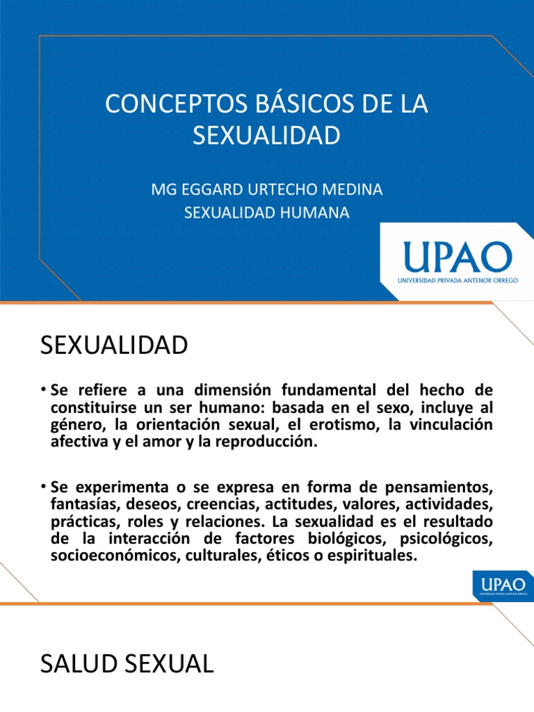 Conceptos básicos sobre la sexualidad humana | PDF | La sexualidad humana | Mujer