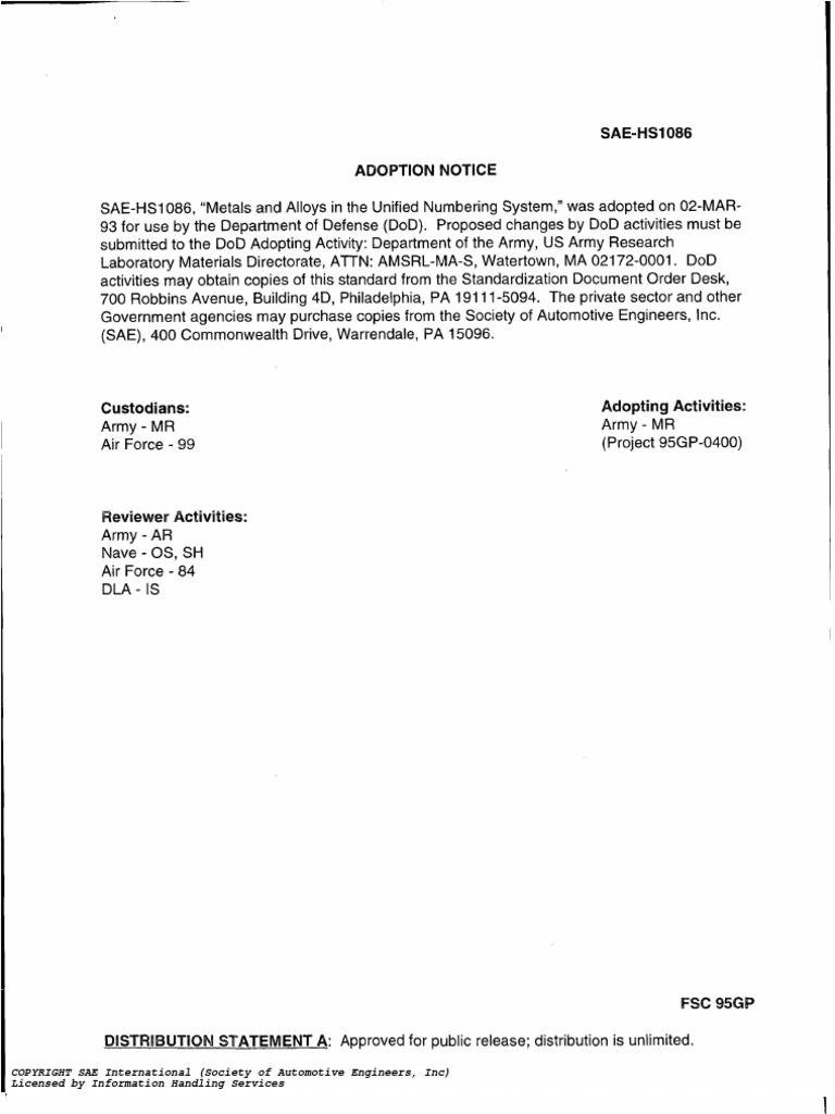 Metals & Alloys in The Unified Numbering System - 8th Ed. 1999 | PDF ...