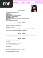 Curriculum Vitae Practicante Senati | PDF