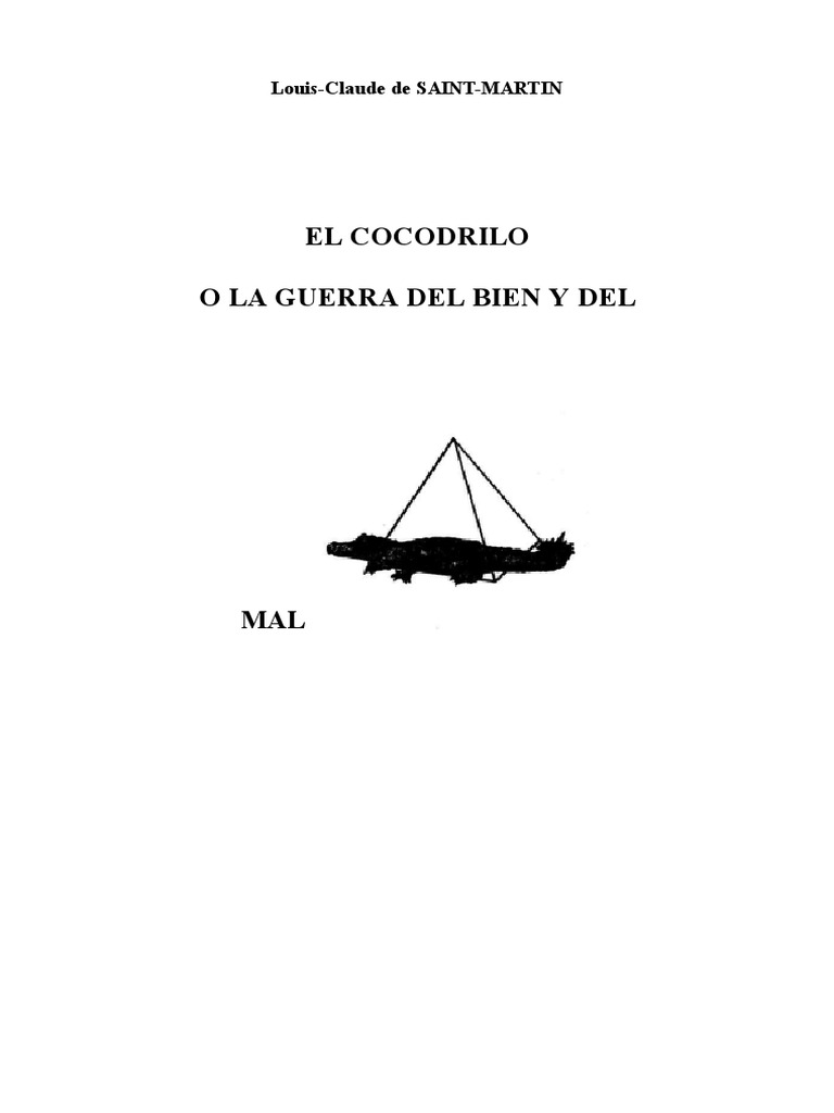 Louis-Claude-de-Saint-Martin-El-Cocodrilo - Documents de Google | PDF ...
