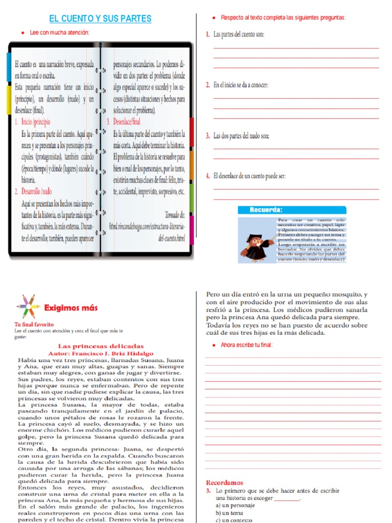 El Cuento y Sus Partes | PDF