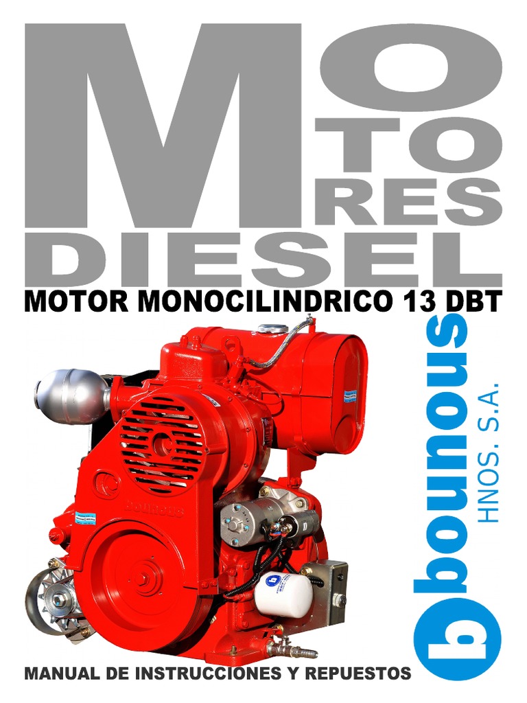 Manual de Motor Bounous 13 DBT | PDF | Inyección de combustible | Pistón