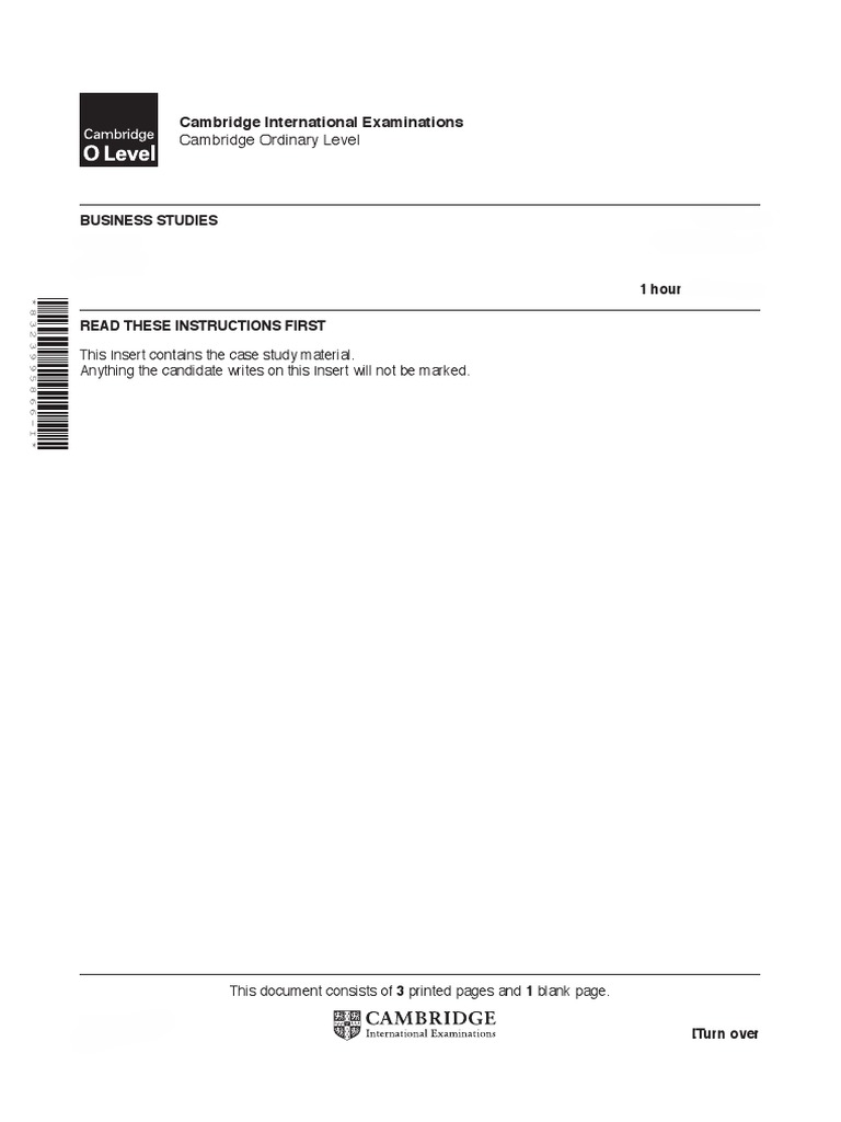 O-Level Case Study | PDF | Retail | Economies