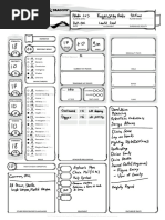 Warcraft - Character - Sheet (Editable) PDF | PDF | Tabletop Games ...