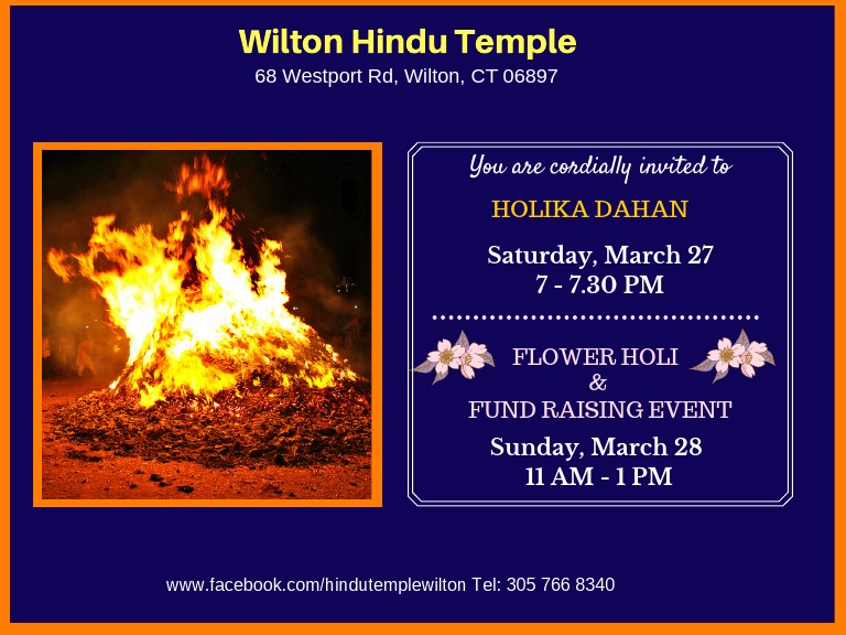 Wilton Hindu Temple Flyer | PDF