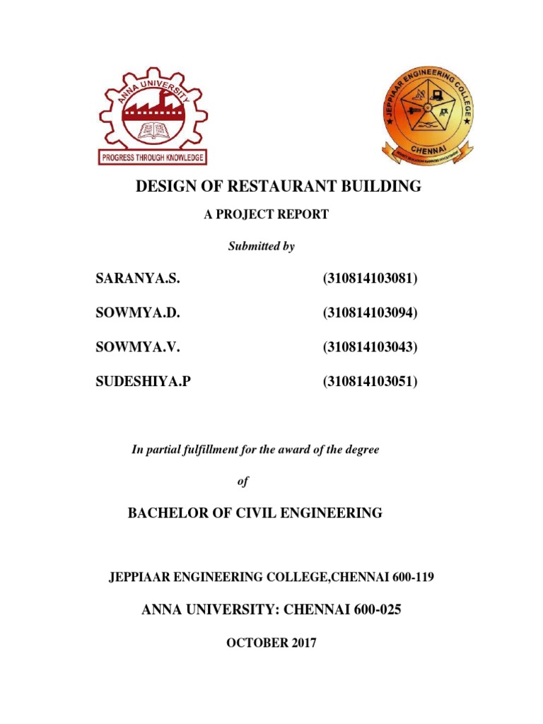 Design of Restaurant Building | PDF | Beam (Structure) | Structural Load