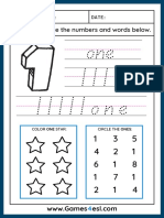 Kindergarten Math Test | PDF | Geometry | Mathematics