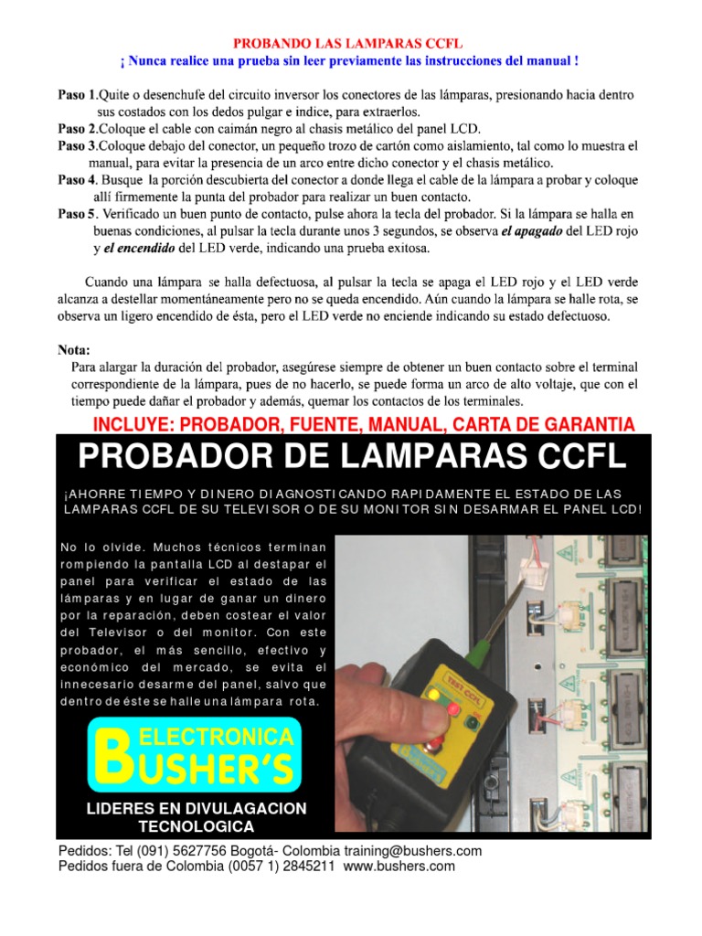 Probador Tubos CCFL | PDF